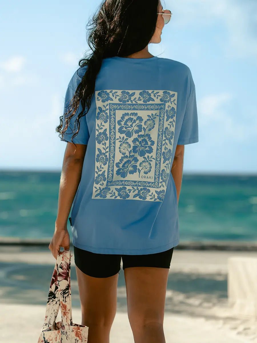 T-Shirt Ample Imprimé pour Femme - Mosaïque | ORAKI